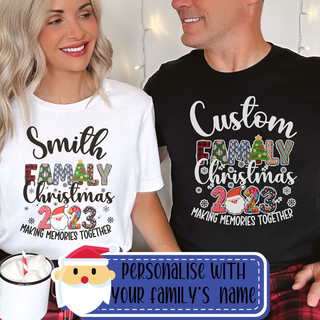Personalized Family Christmas Shirt Custom Family Matching - Etsy