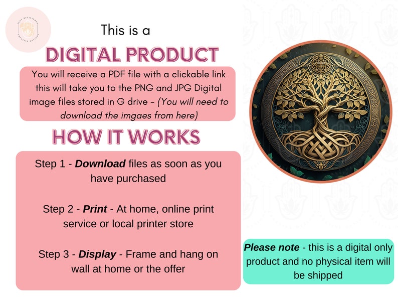 Crann Bethadh PNG, Celtic Tree of Life Images, Digital Download, JPG ...