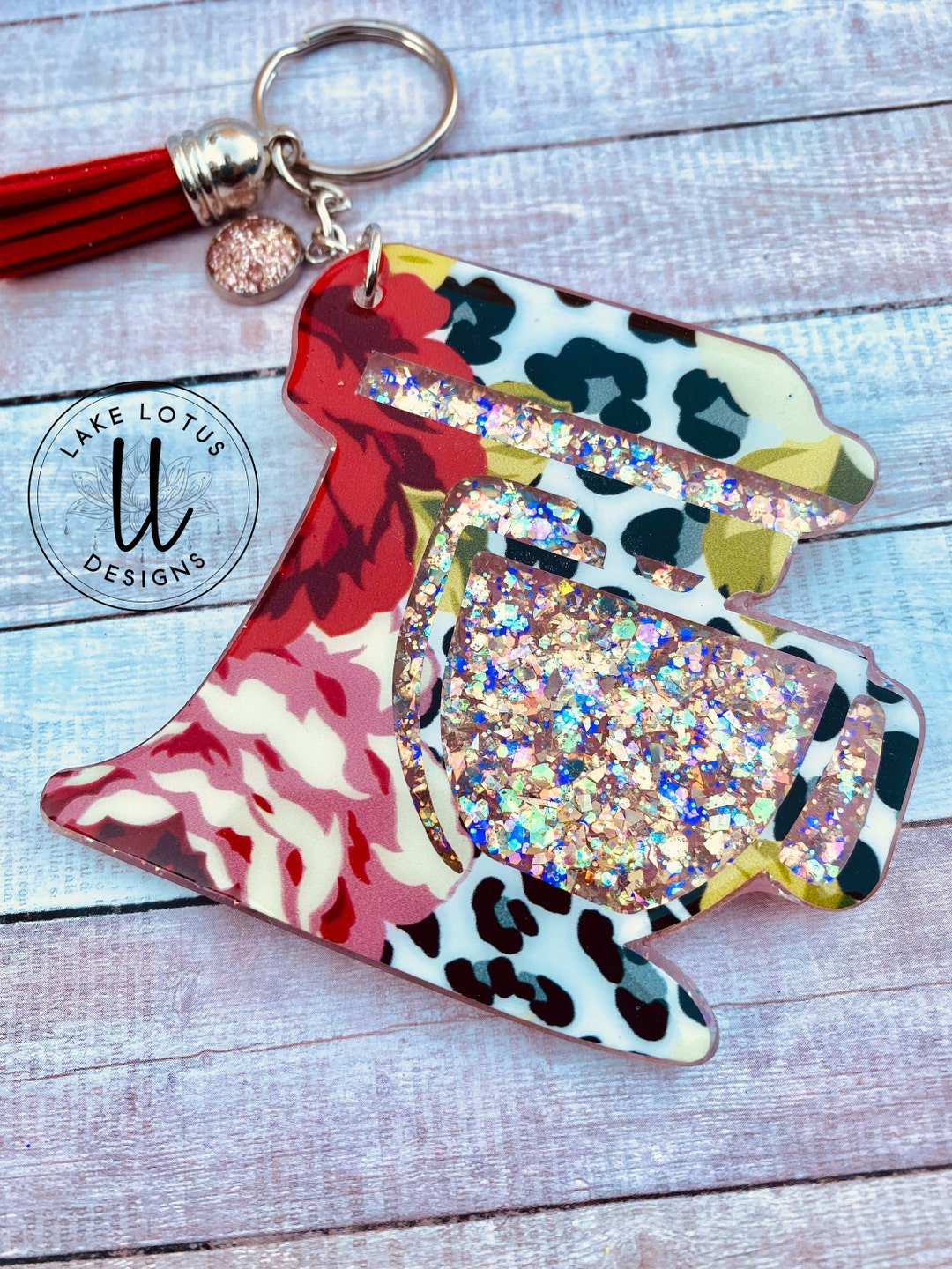 Baker Keychain | Kitchenaide Mixer | Glitter Keychain | Keychain ...