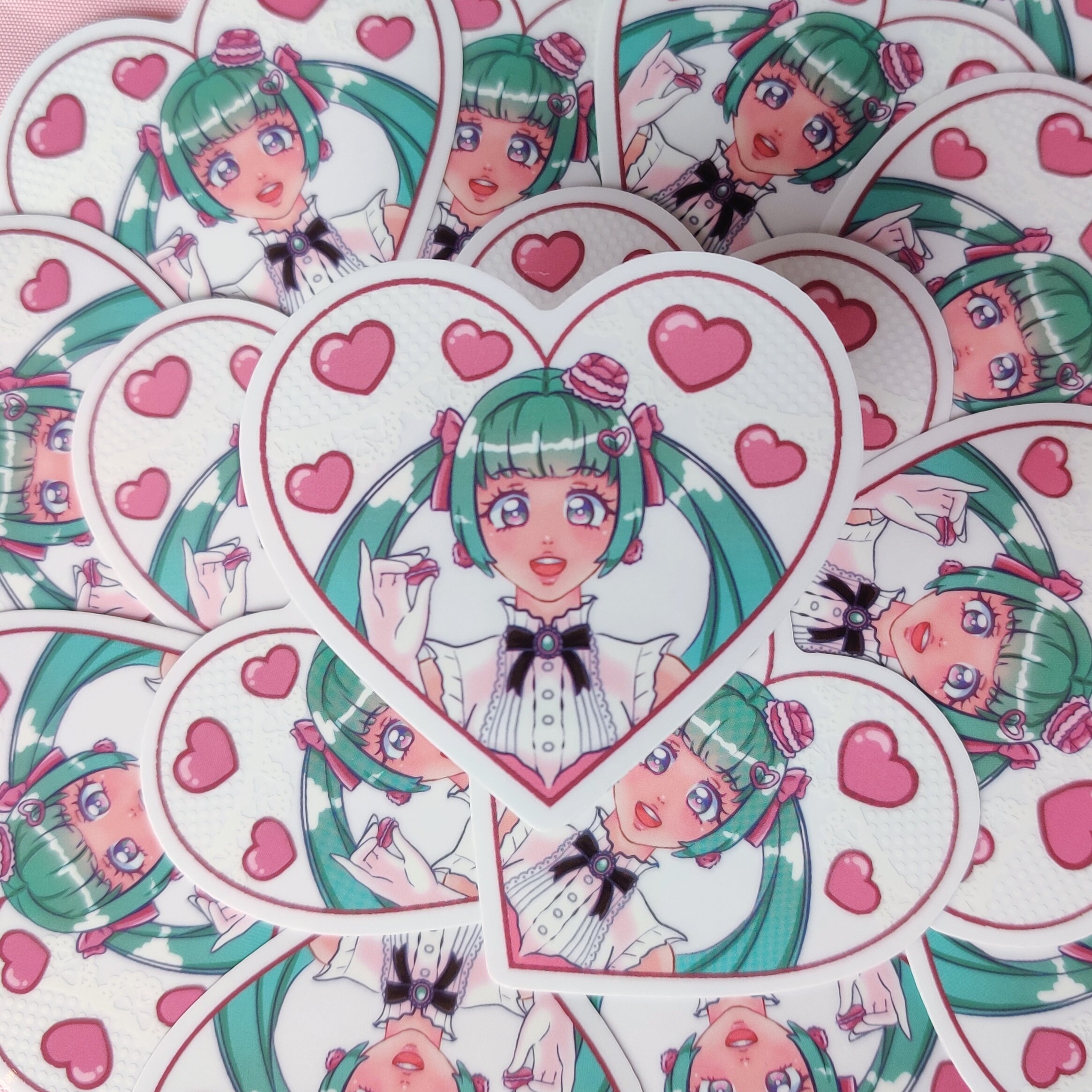 Heart Shaped Set Mermaid Digital Singer Paradise Kiss Sticker Pastel ...