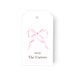 Watercolor Light Pink Bow Gift Tag, Personalized Gift Tags, Gift Labels ...