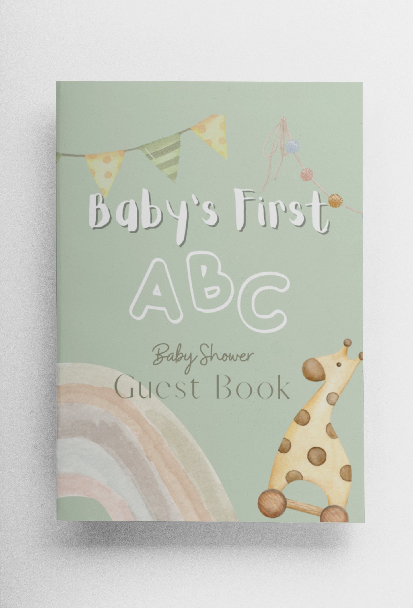 Baby's First ABC Baby Shower Guest Book Coloring Book - Etsy
