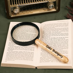 Personalized Magnifying Glass With Wood Handle, Engraved Magnify,custom ...