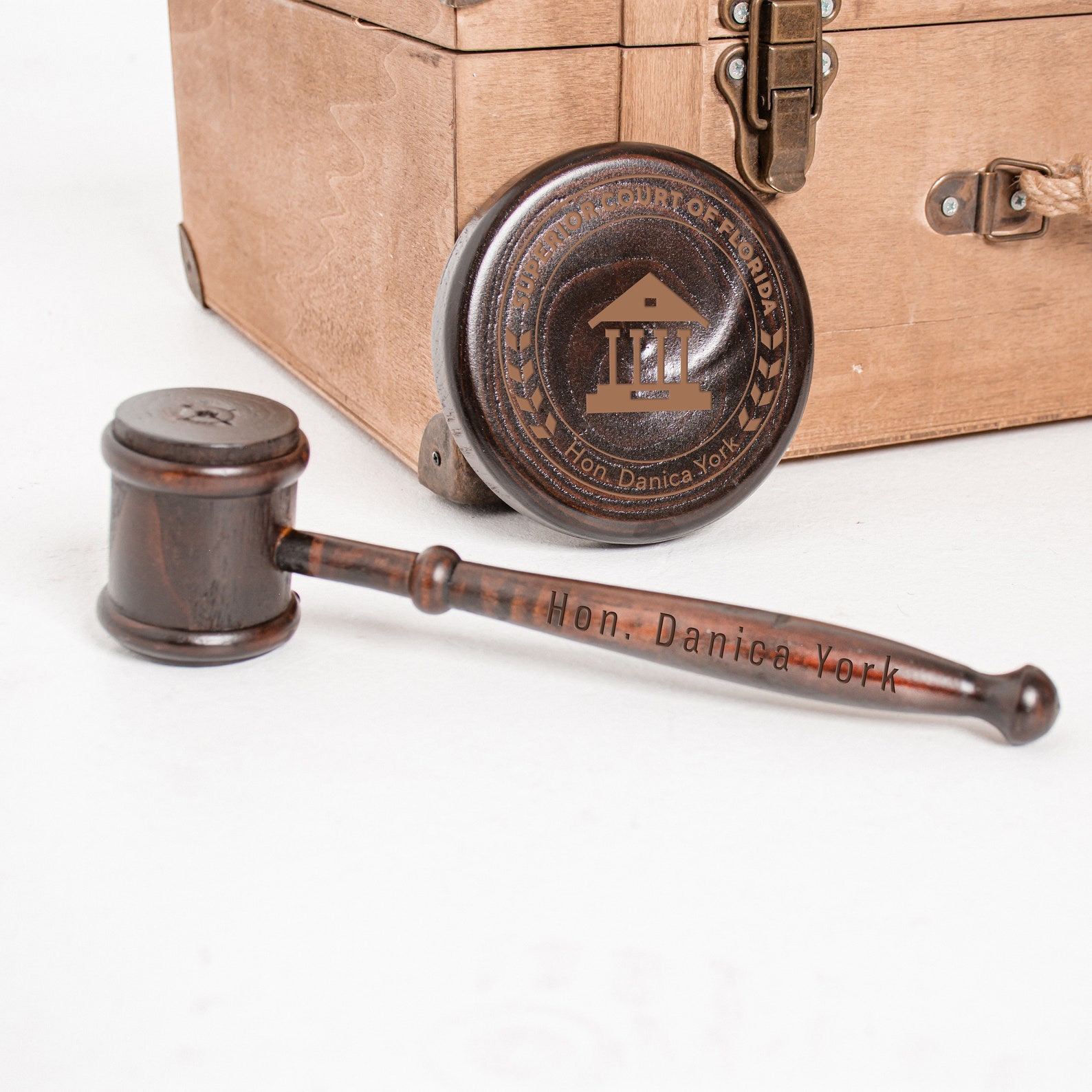 Personalized Judge's Gavel and Sound Block Custom - Etsy