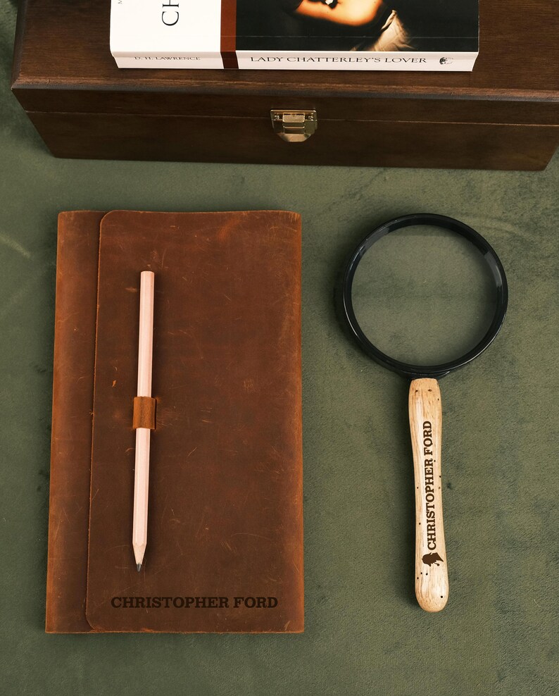 Personalized Magnifying Glass With Wood Handle Engraved - Etsy