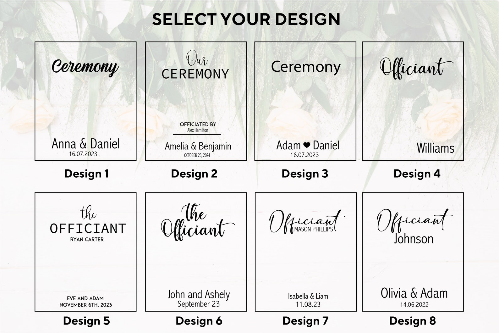 Personalized Officiant Book, Wedding Officiant Gift, Refillable Leather ...