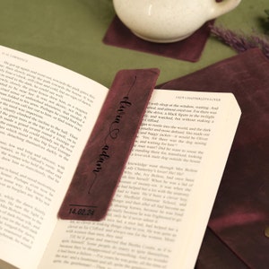 Personalized Leather Bookmark, Custom Bookmark, Engraved Bookmark ...