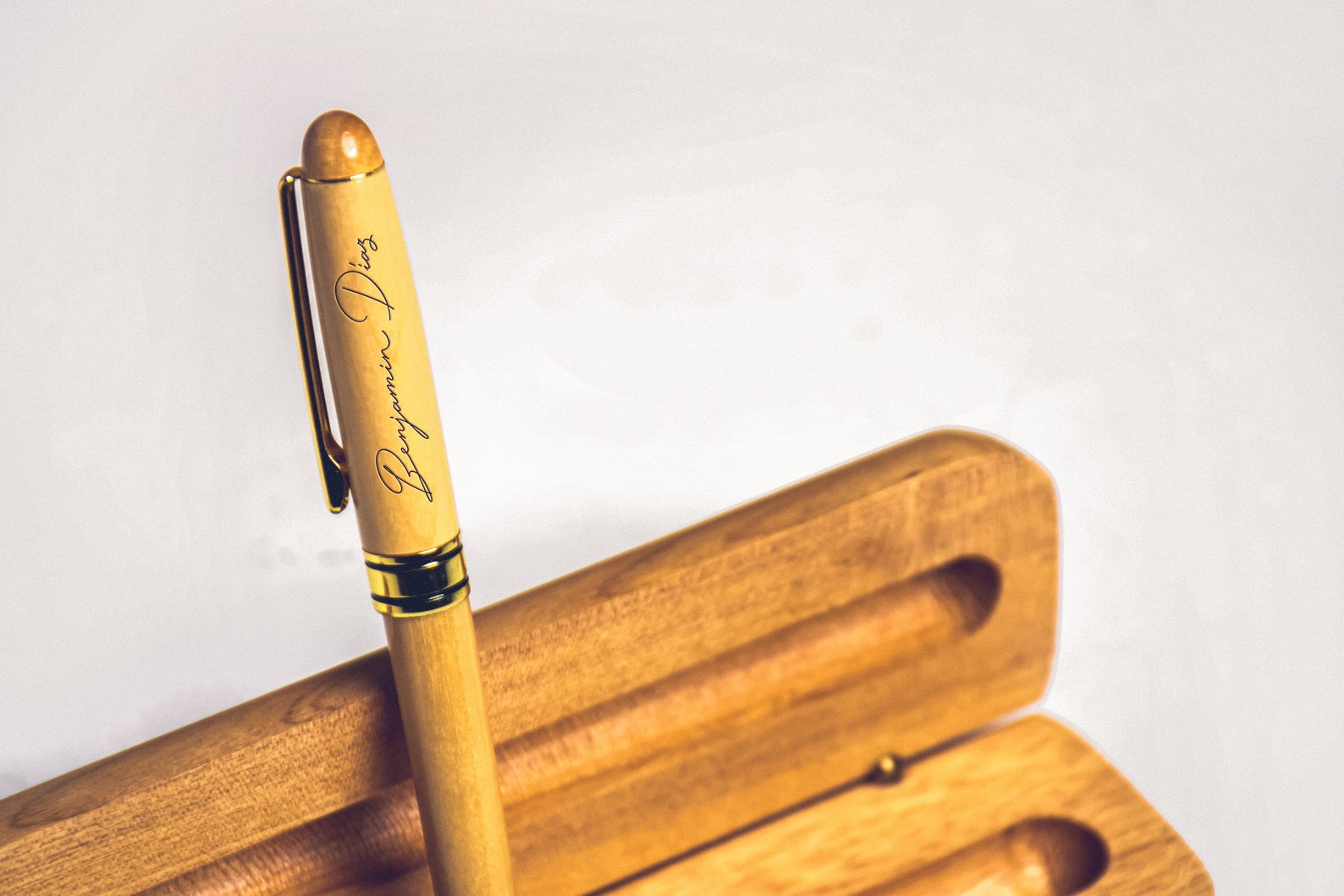 Personalized Wood Pen Set Custom Engraved Wooden Ballpoint - Etsy