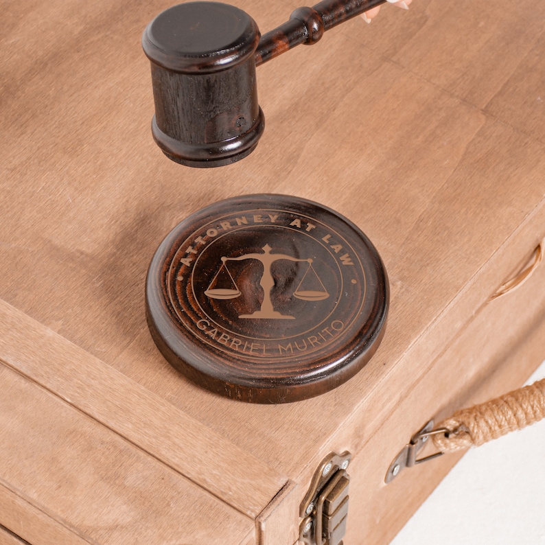 Personalized Judge's Gavel and Sound Block Custom - Etsy