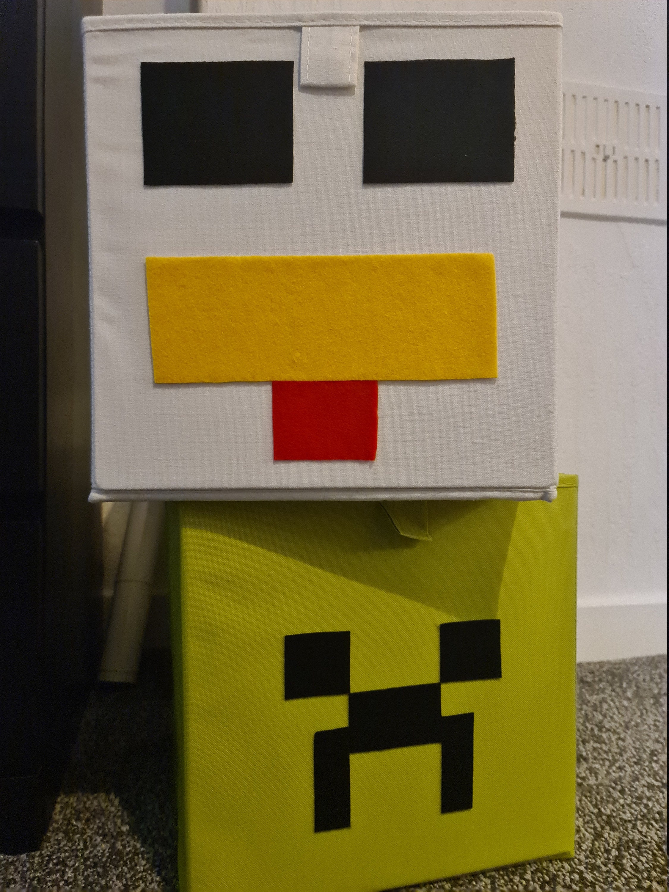 Minecraft like character storage boxes handmade Tnt | Etsy