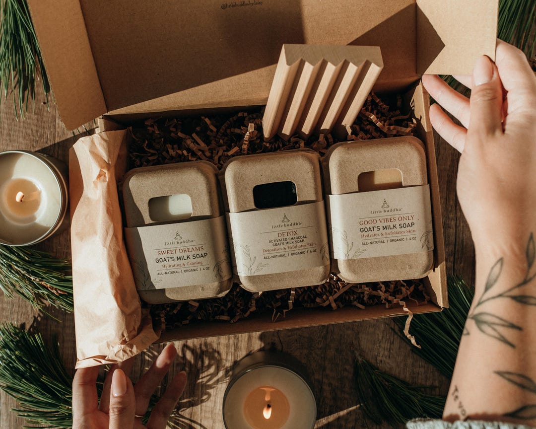 Holiday Soap Set Detox Soap for Acne Calming Soap Exfoliating Soap Gift ...