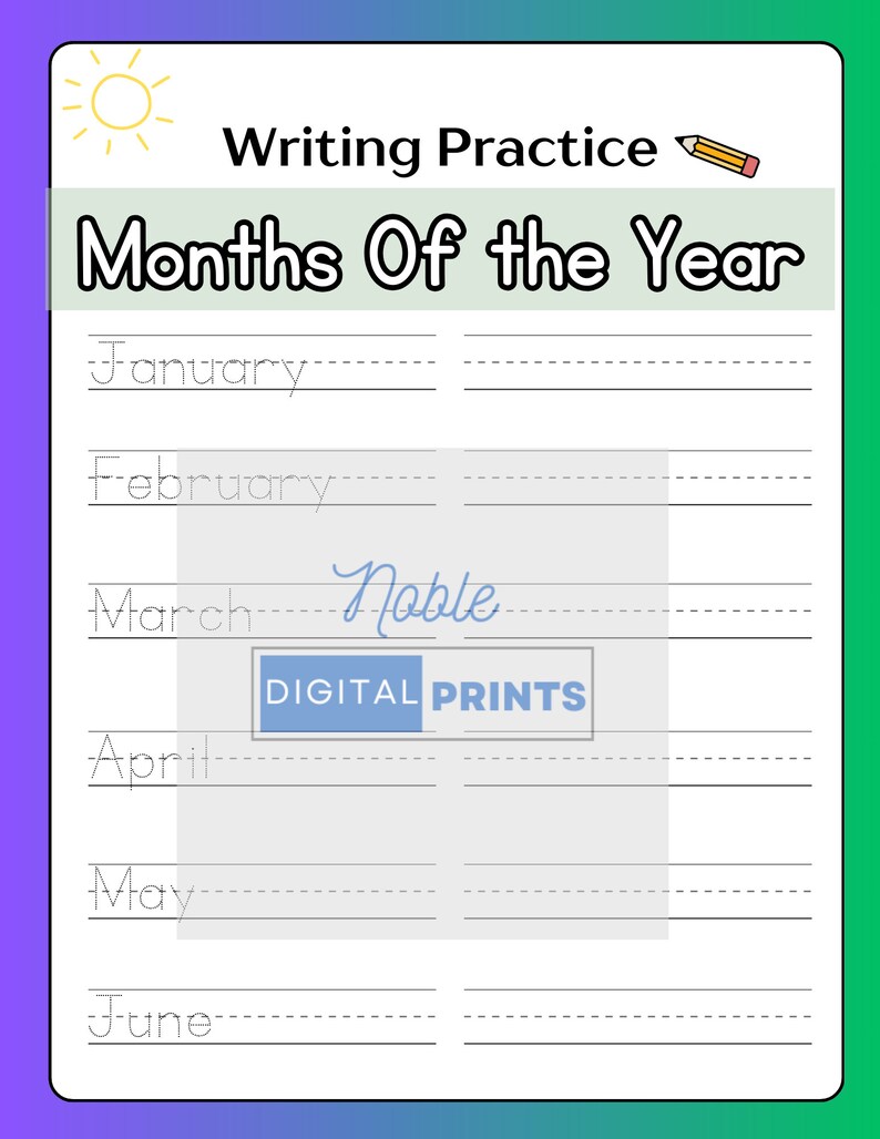 Writing Practice - Elementary Grades 1st - 5th - Days of the Week ...
