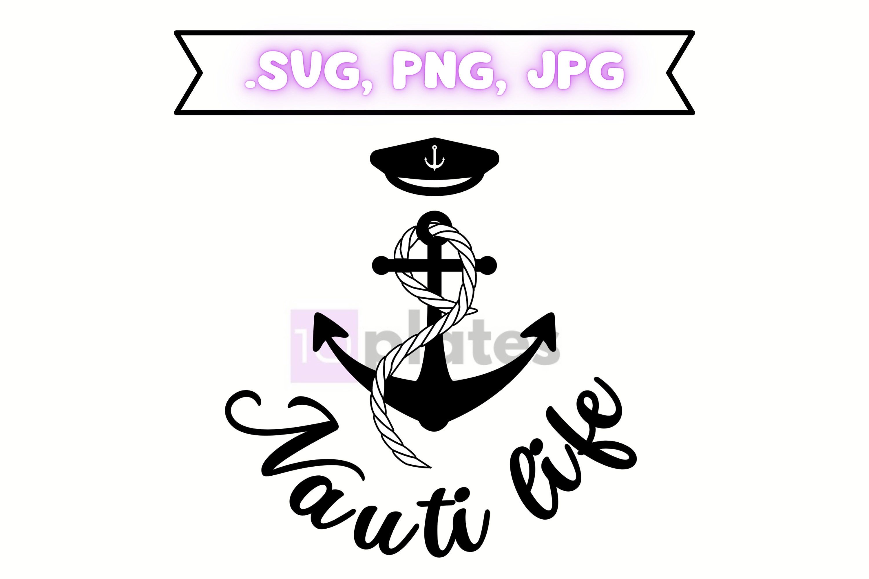 Anchor SVG File, Nautical Life, Sailing Svg, Summer Lover, Nautical SVG ...
