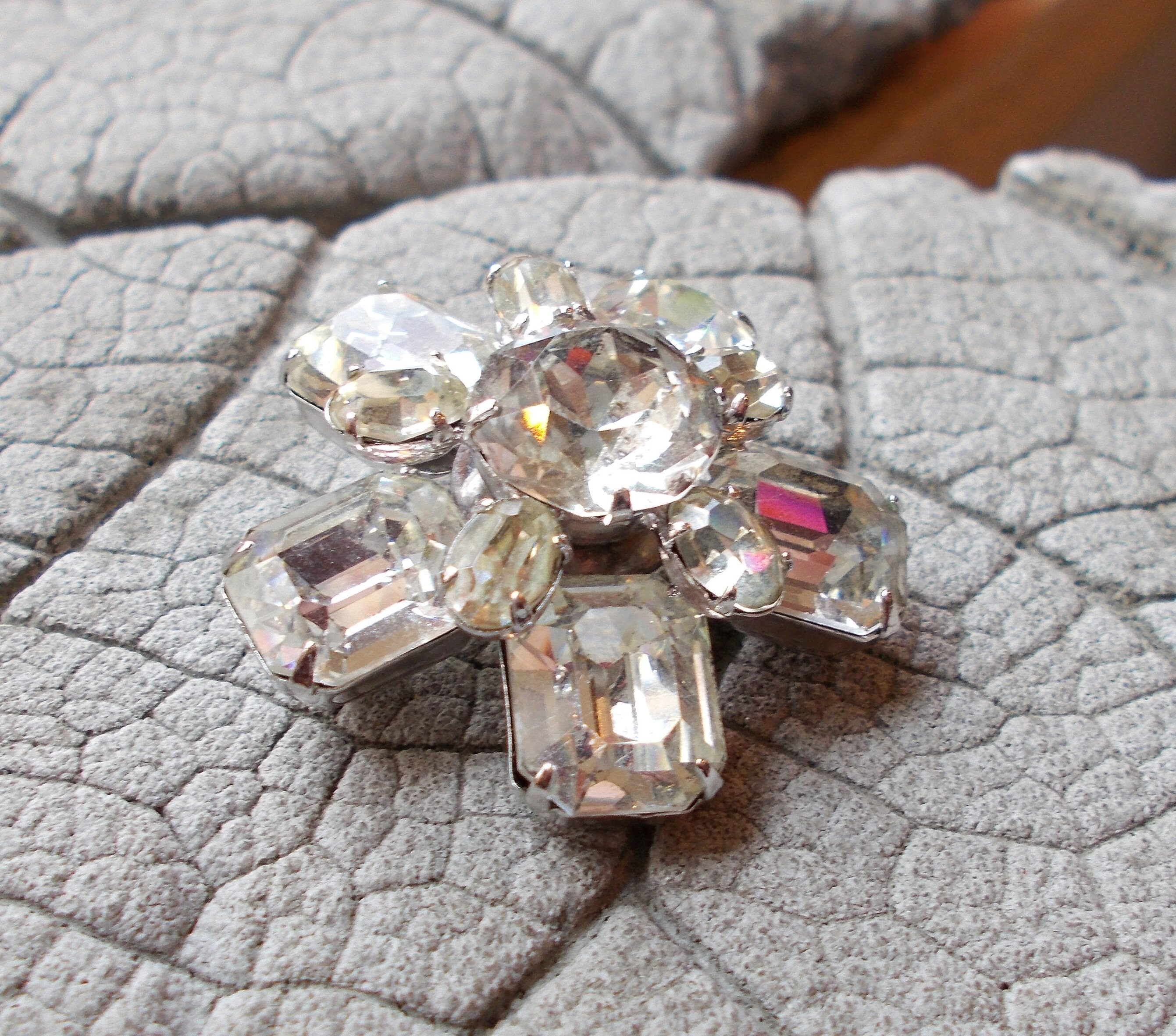 Vintage KRAMER Costume Jewelry, Signed Costume Jewelry, AB Rhinestone ...