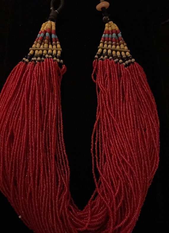 Konyak Naga Necklace Vintage Konyak Naga Bead Neckla… Gem