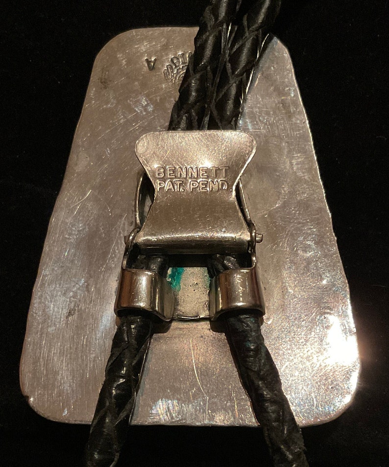 Native American Bolo, Bennett Pat Pend Bolo, Turquoise Coral and ...