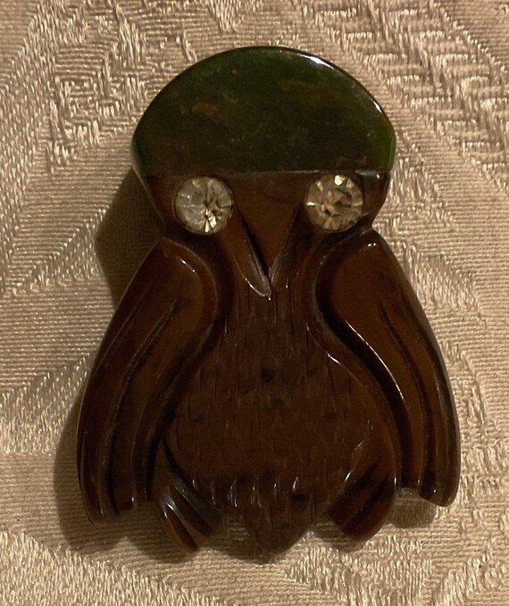 1920s Bakelite Shawl Pin - Gem