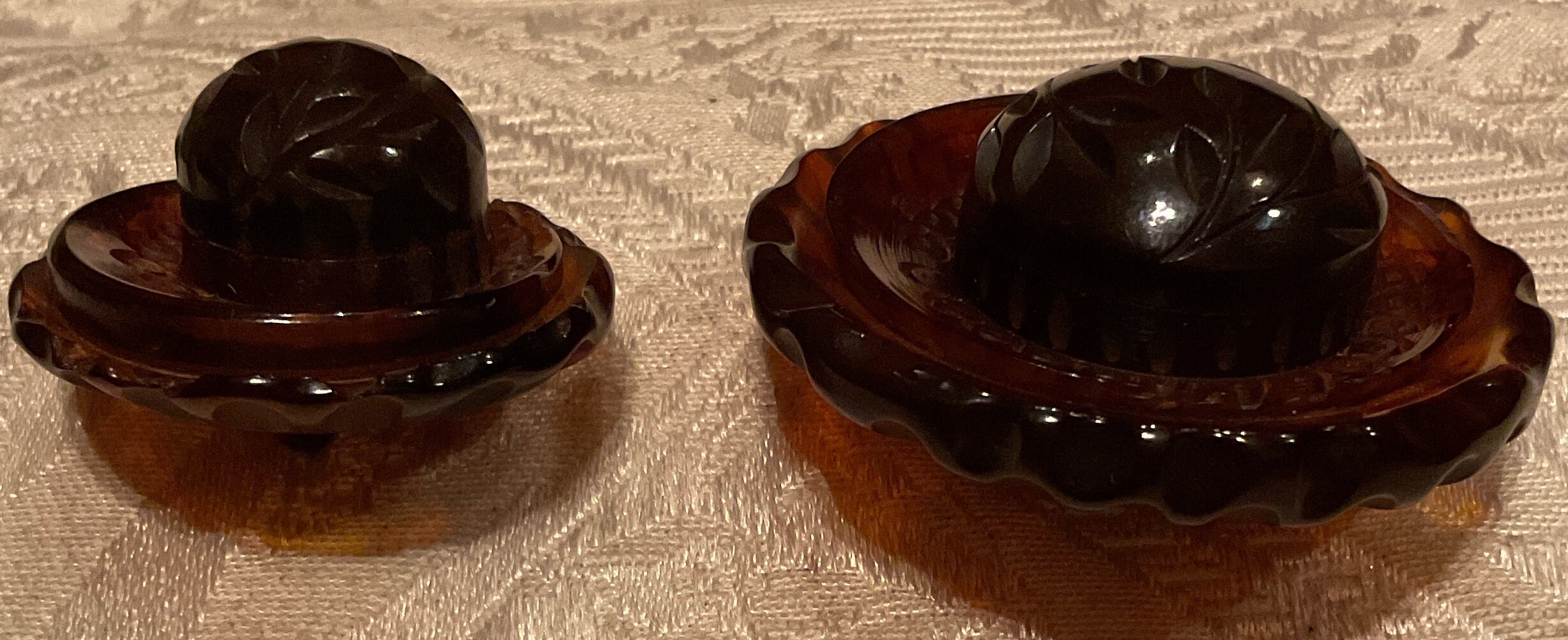 Deco Bakelite Buttons, Vintage Bakelite Buttons, Pair 1920 Bakelite ...