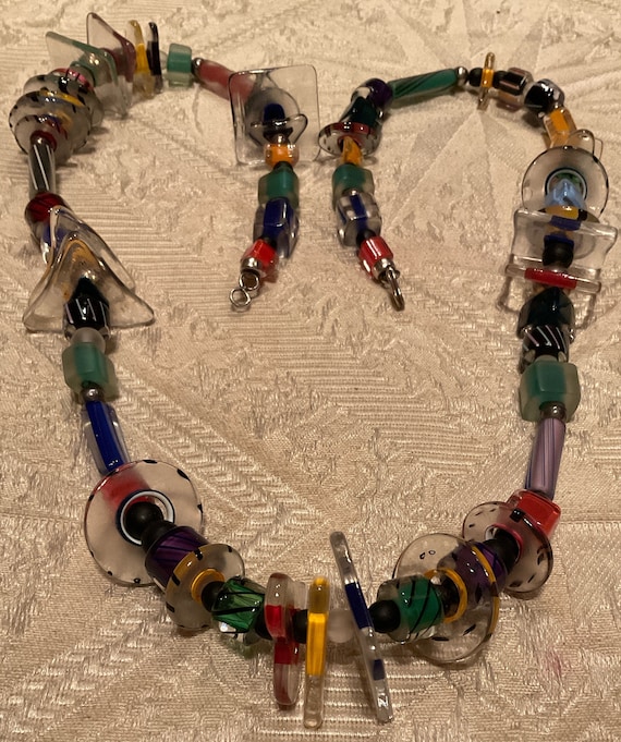 Venetian Glass Necklace by Gail Craft, Hand Made Glas… - Gem