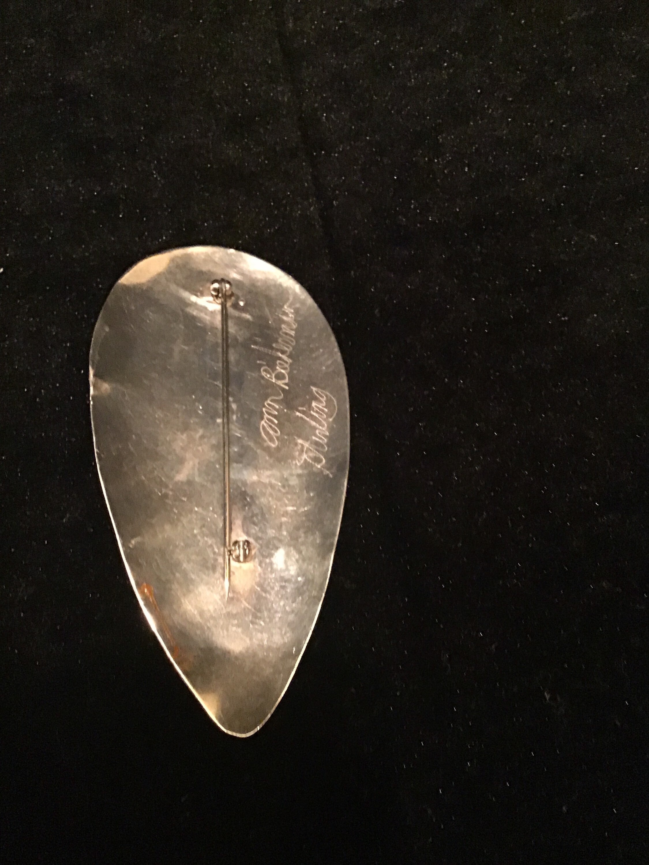 Vintage Sterling and Garnet Face Brooch - Etsy