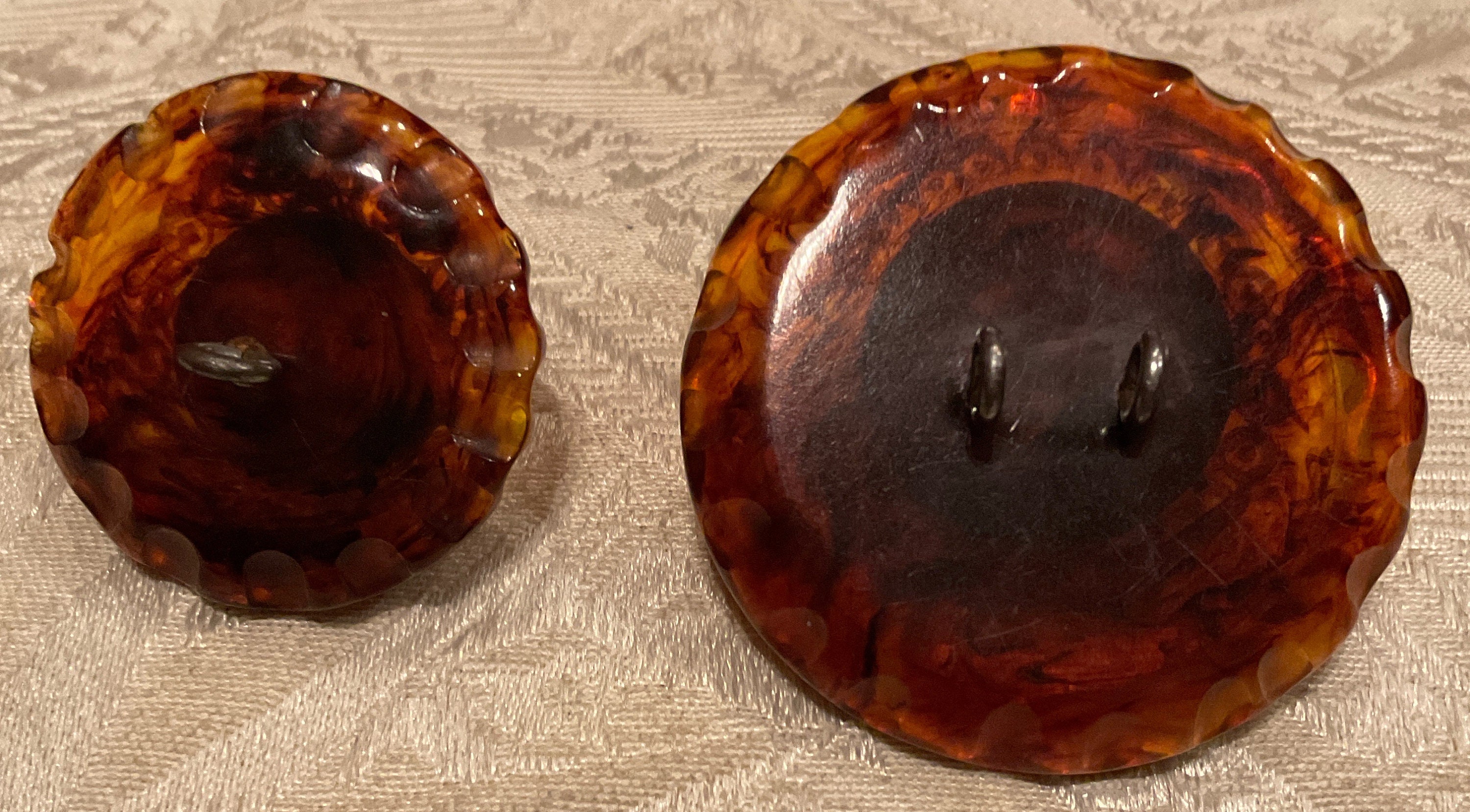 Deco Bakelite Buttons, Vintage Bakelite Buttons, Pair 1920 Bakelite ...