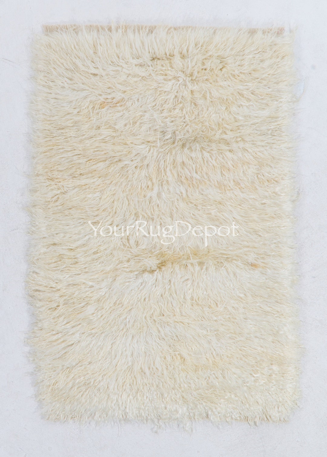 Handmade Shag Pile Mohair Rug. Made of Natural Undyed Mohair Wool ...