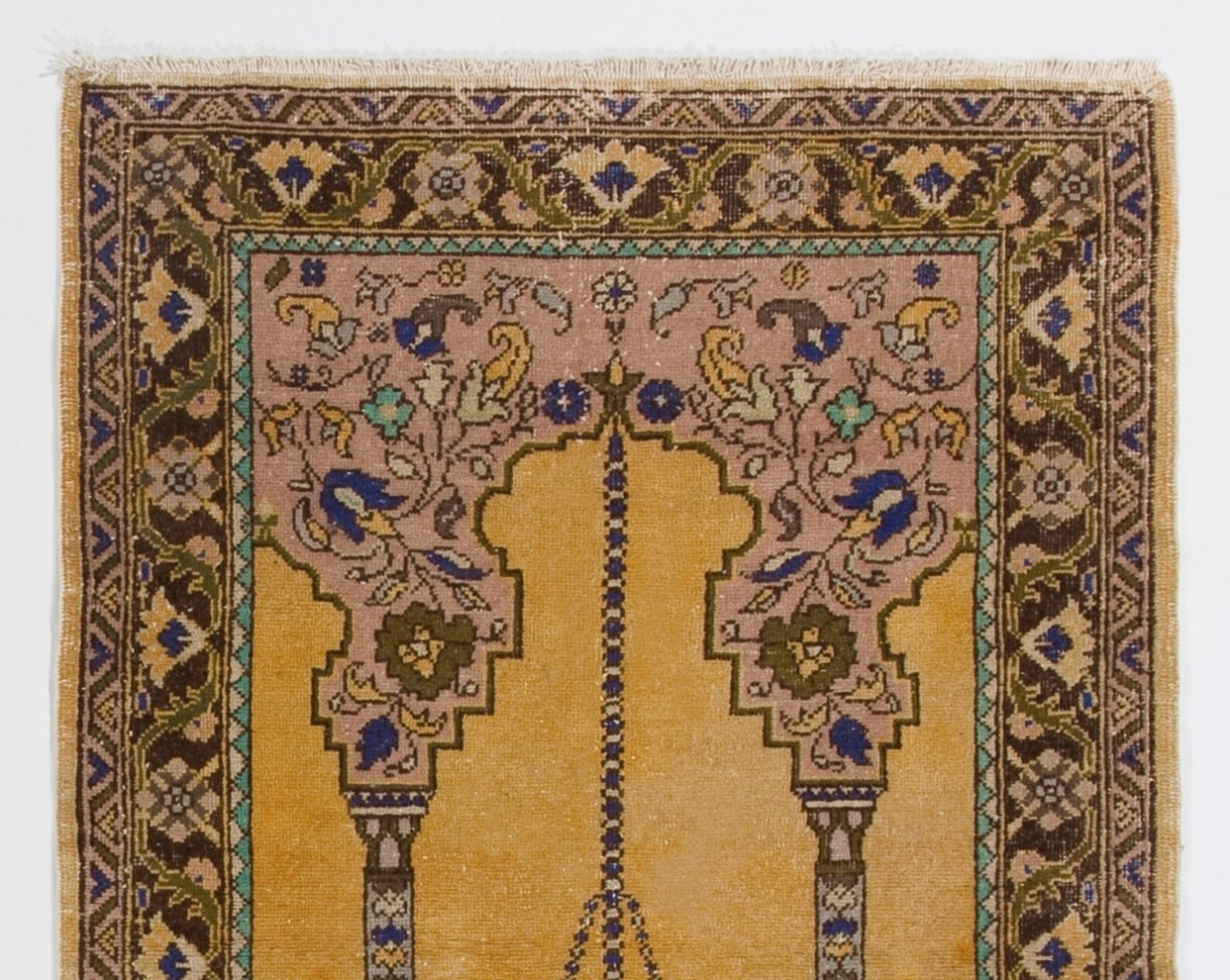 Vintage Handmade Prayer Rug Depicting a Chandelier Couple of - Etsy