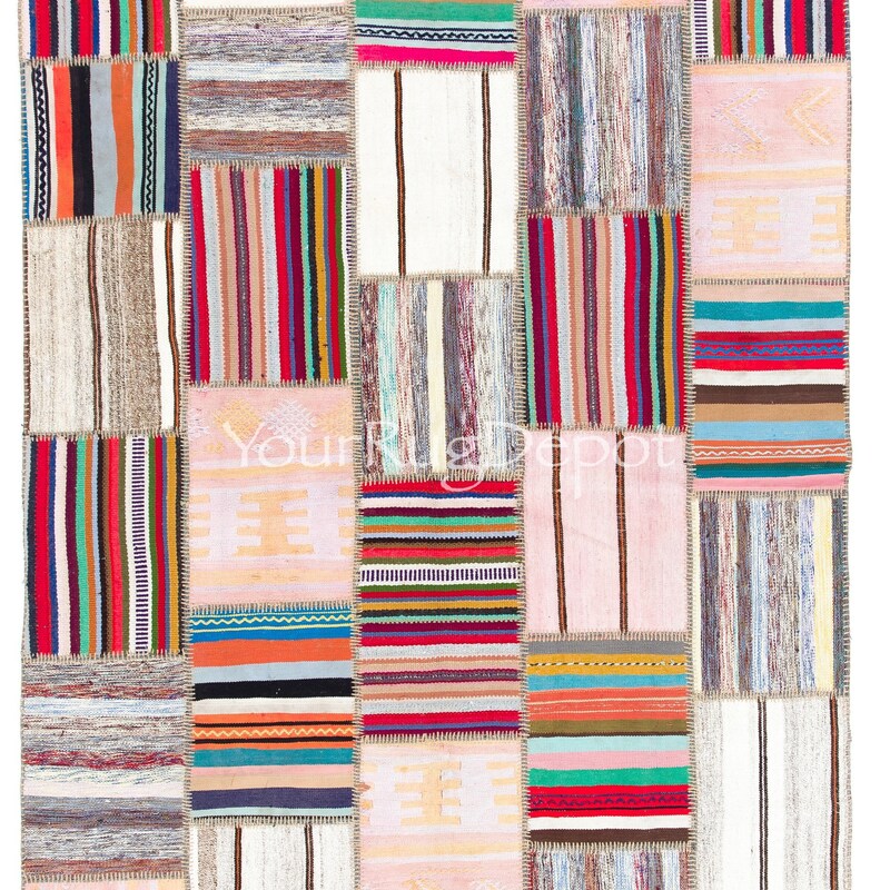 Patchwork Kilim Rug - Etsy