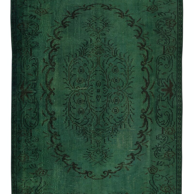 Dark Green Rug - Etsy