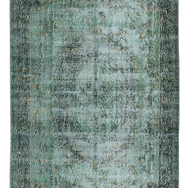 Green Overdyed Rug - Etsy