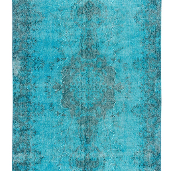 Blue Overdyed Rug - Etsy