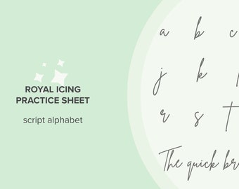 Royal Icing Beginner Piping Guide Practice Sheet INSTANT DOWNLOAD - Etsy