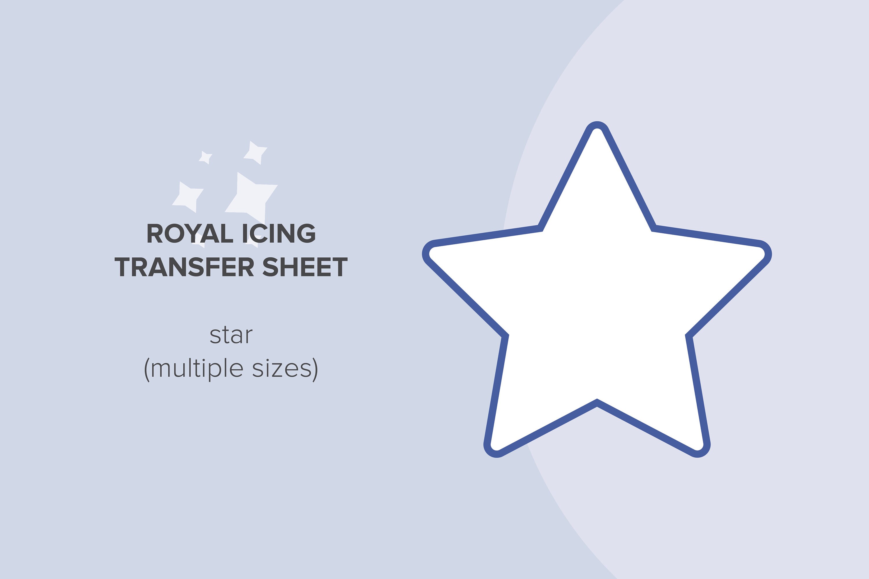 Star Royal Icing Transfer Sheets • INSTANT DOWNLOAD - Etsy