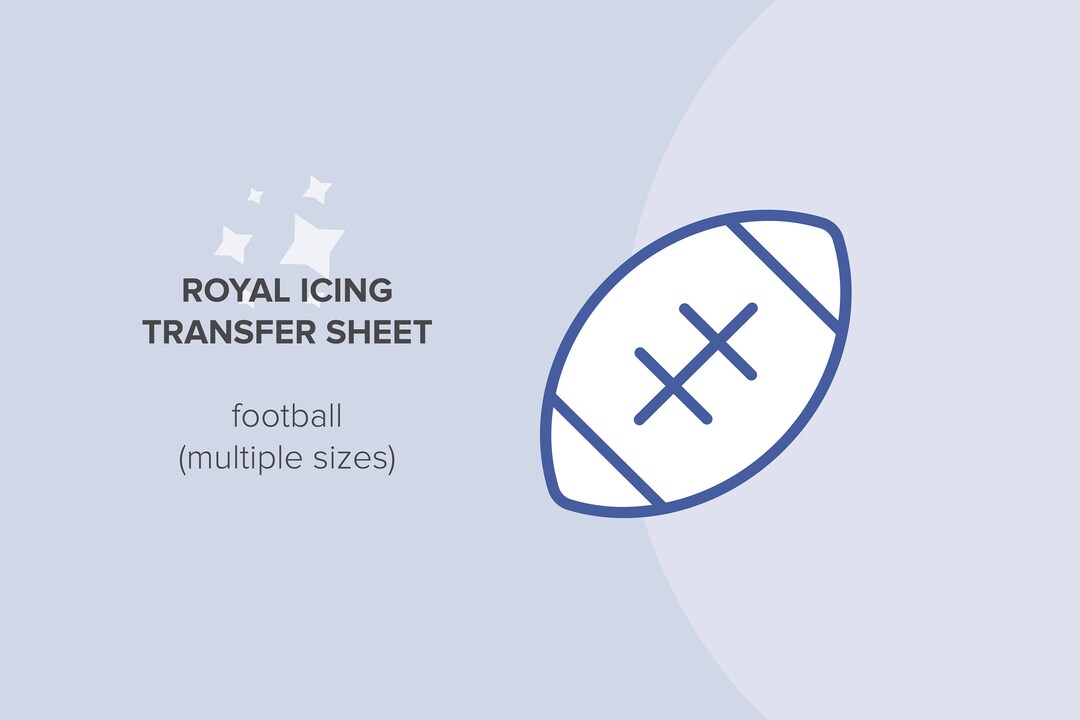 Football Icing Transfer Sheets • INSTANT DOWNLOAD - Etsy