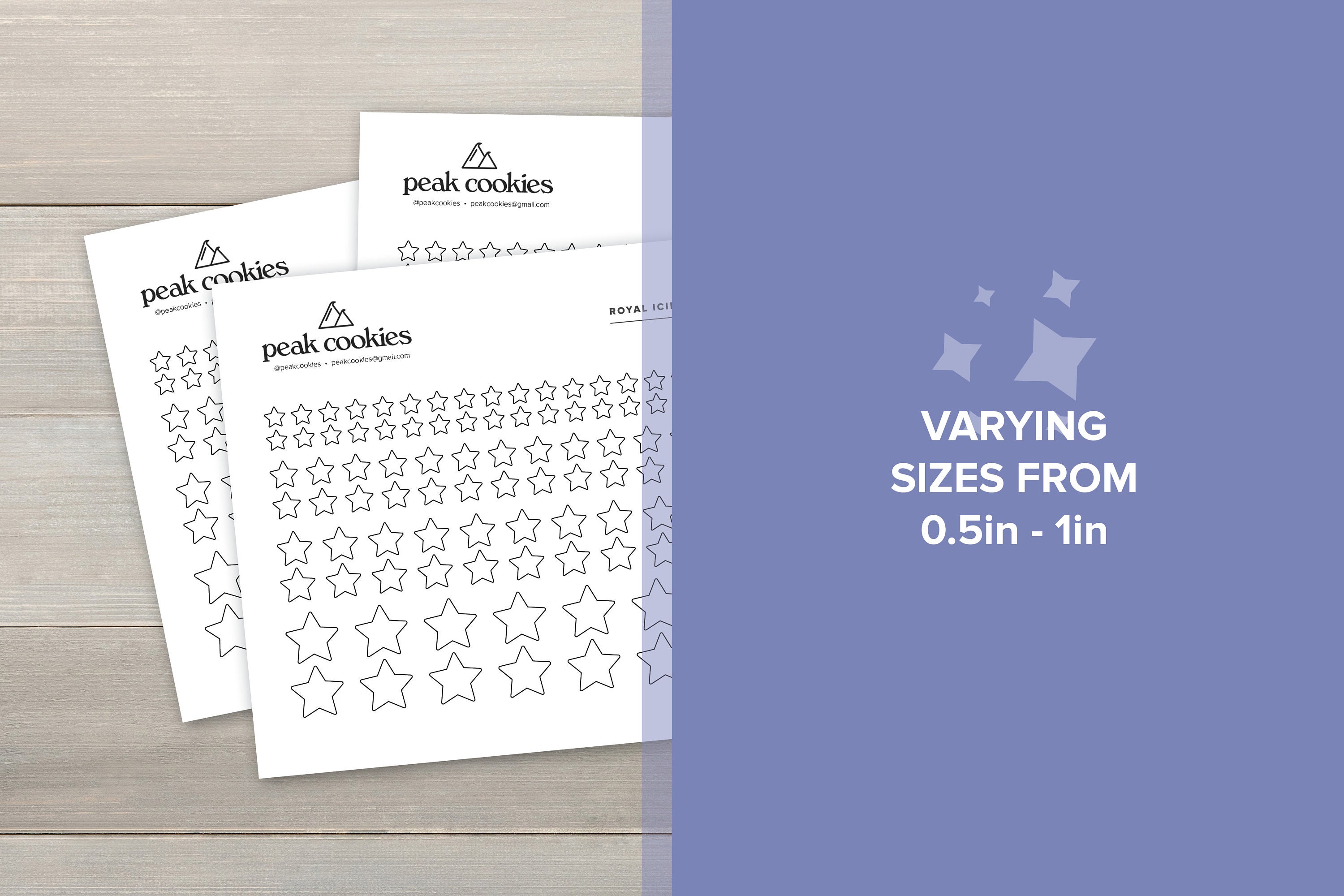 Star Royal Icing Transfer Sheets • INSTANT DOWNLOAD - Etsy