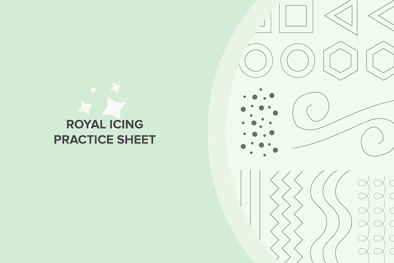 Royal Icing Beginner Piping Guide Practice Sheet • INSTANT DOWNLOAD - Etsy