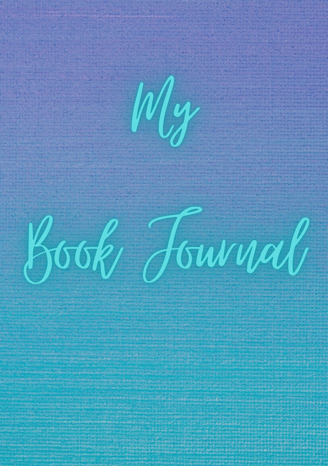 My Bookjournal Printable Bookjournal - Etsy