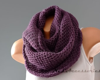 Knit Scarf Purple - Etsy