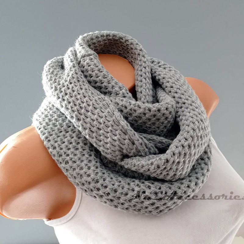 Grey Scarf - Etsy