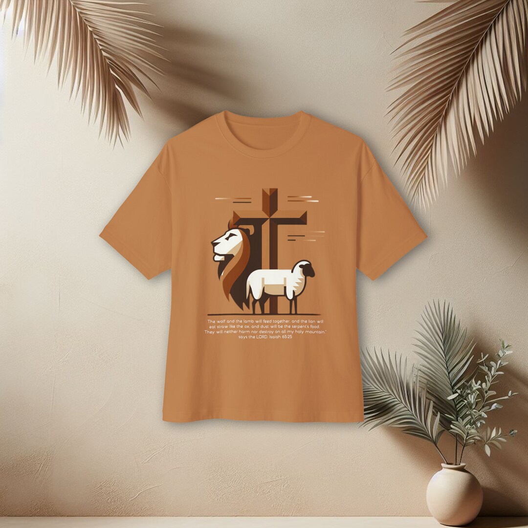 Lion & the Lamb Shirt Faith Shirt Lion of Judah Christian Gift All ...