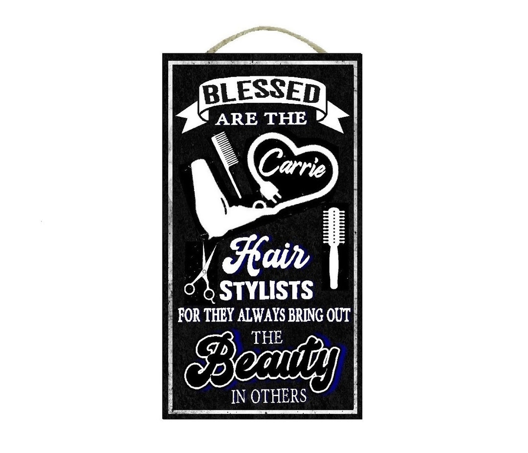 Personalized Signs Hairdresser Beautician Brings Out the - Etsy