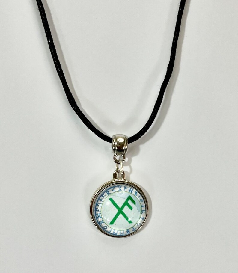 RUNES Good Luck Gifu & Ansuz good Fortune Forest Green - Etsy