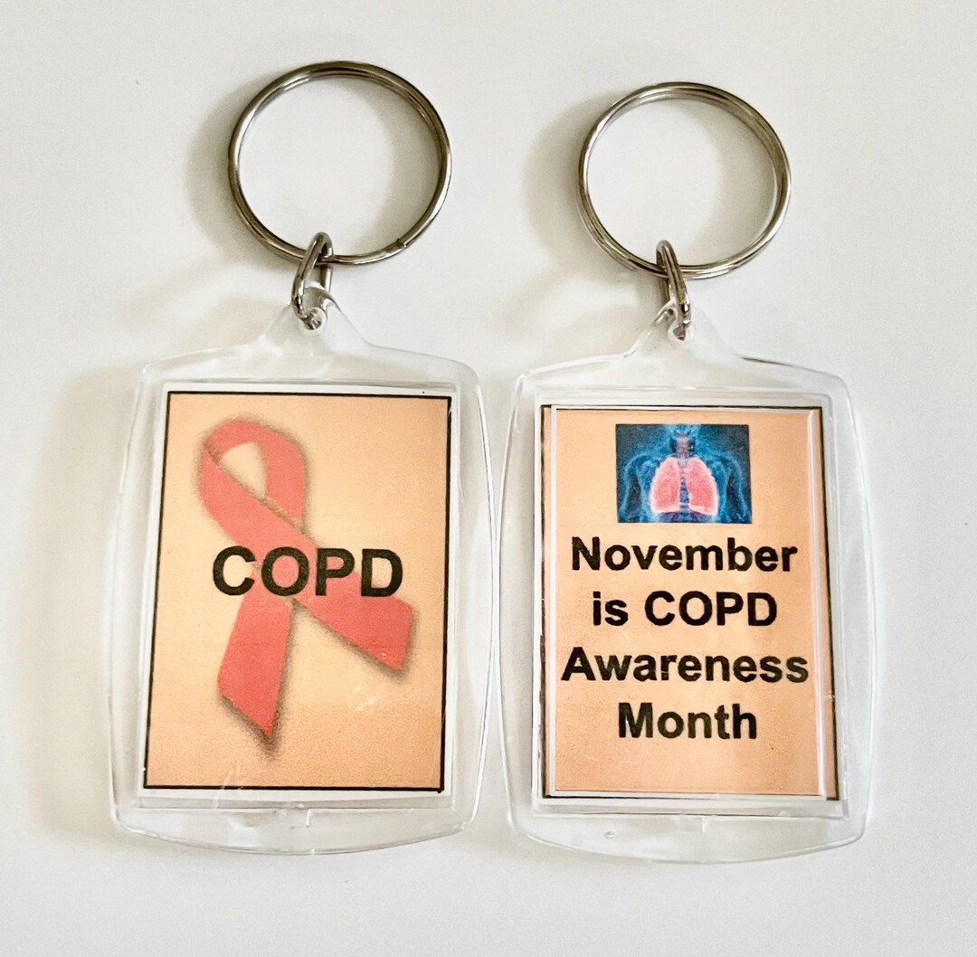 LUNG HEALTH - COPD Ribbon Awareness Keychain - Etsy