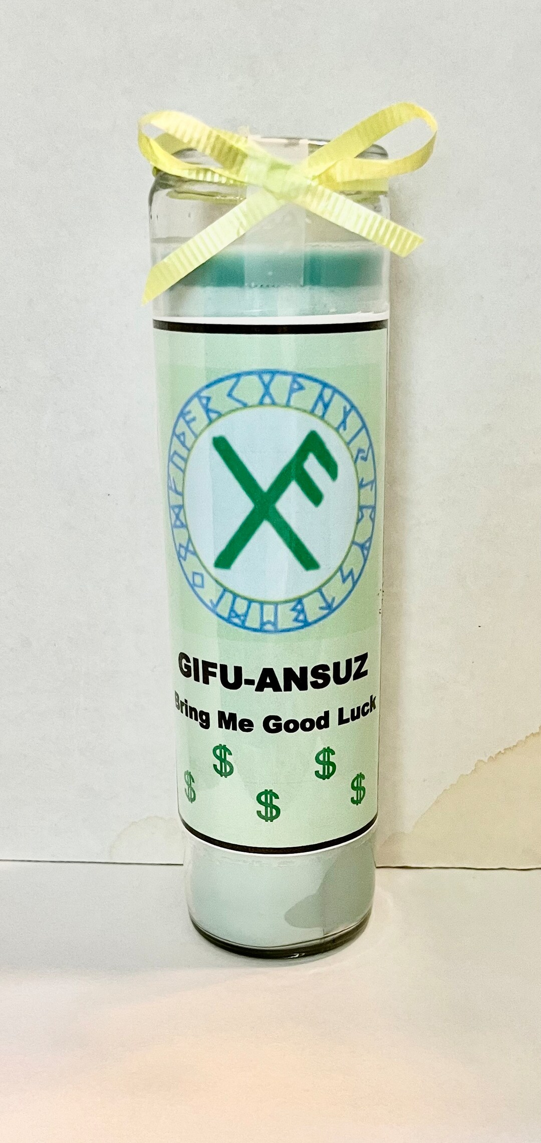 BRING ME GOOD Luck and Success Intention Candle Runes Gifu and Ansuz - Etsy