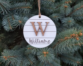 Personalized Ornament Family Name Wooden Ornament - Etsy Canada