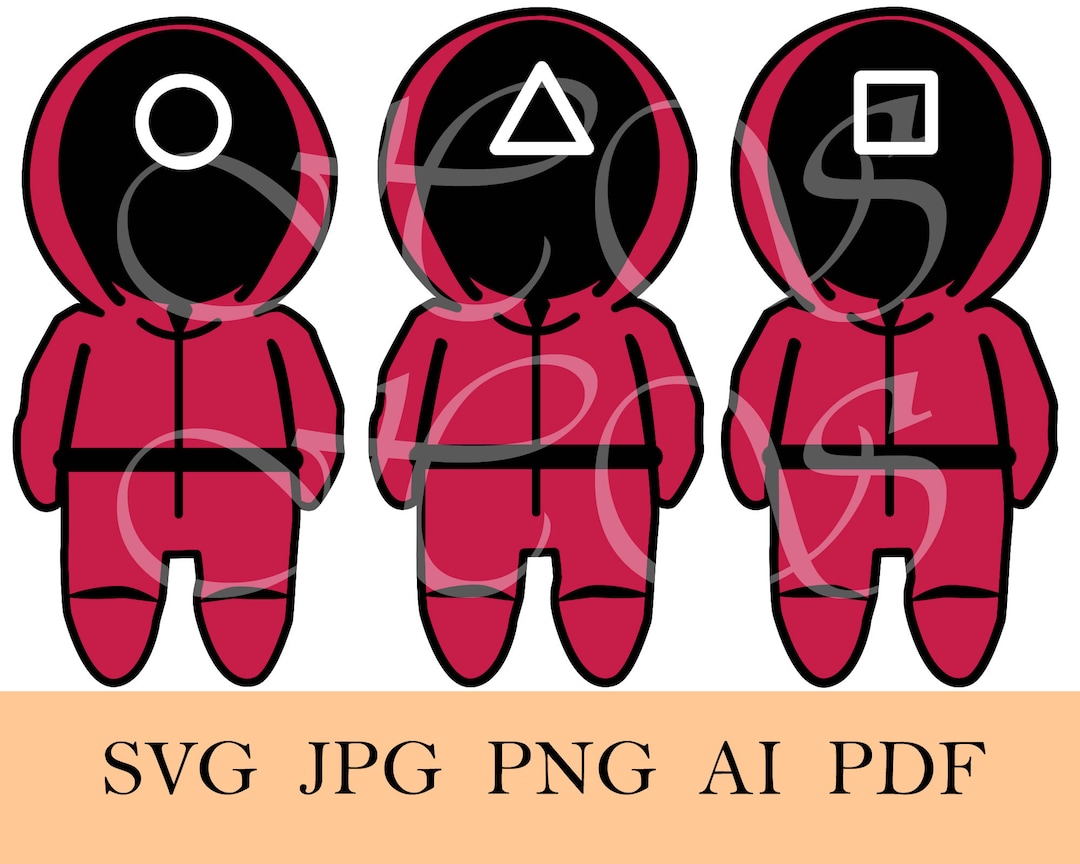 Squid Game, Squid Game Icon, Squid Games Svg, Png, Ai, Jpg, Pdf, Cricut ...