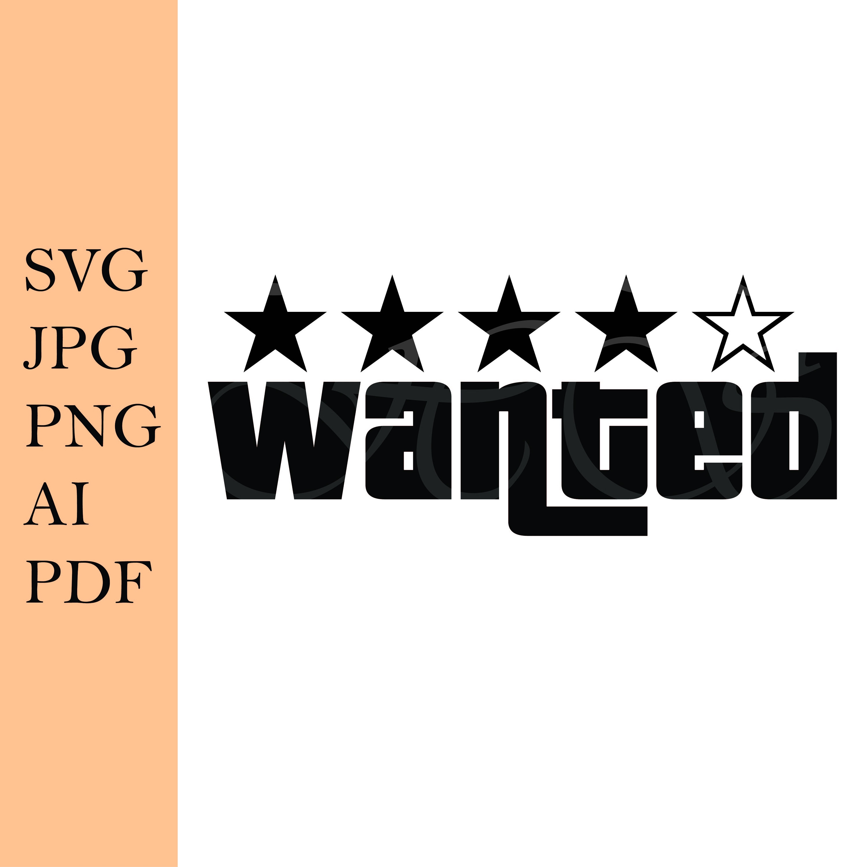 GTA Wanted Stars Sticker SVG and Other Files - Etsy
