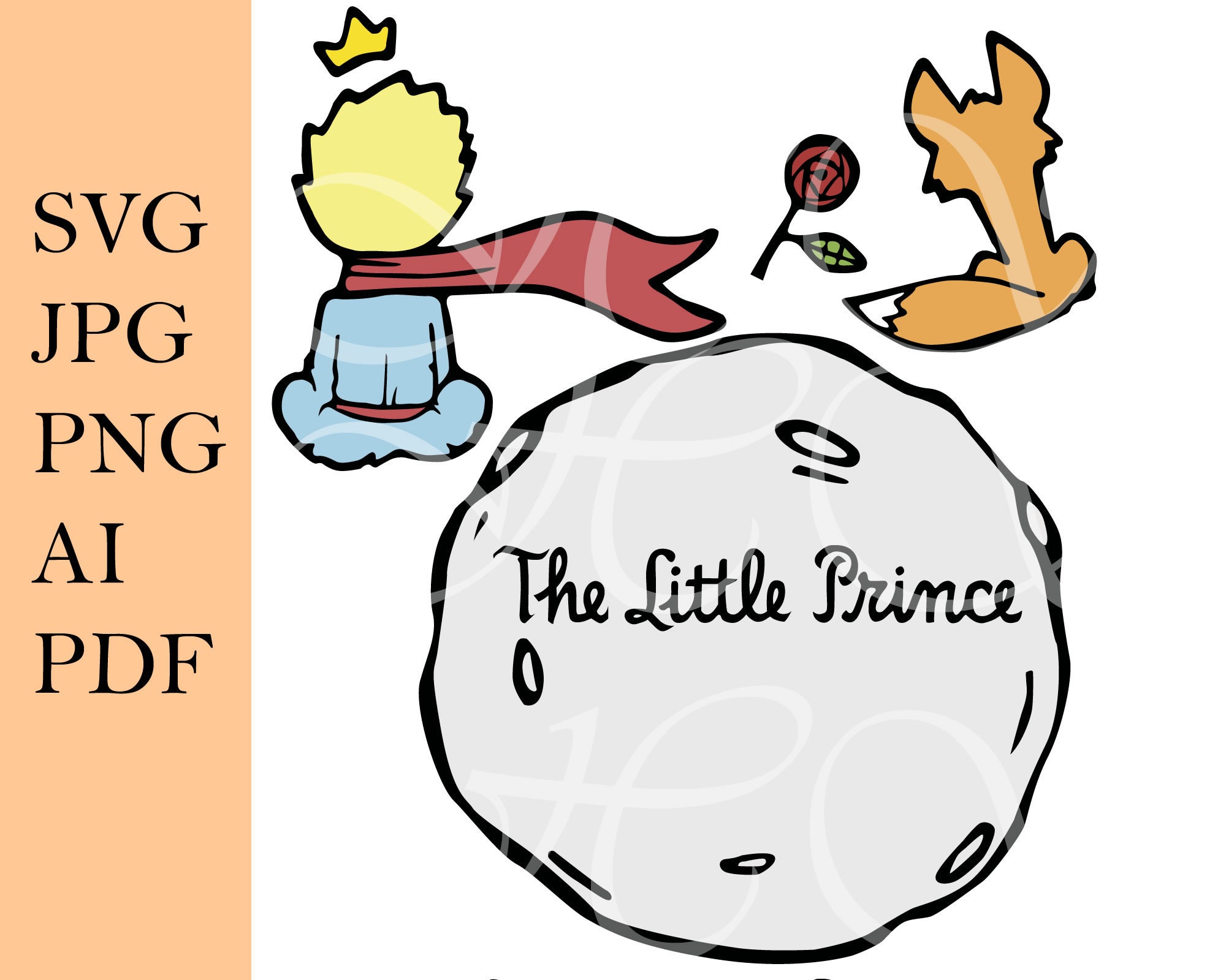Little Prince SVG File, Layered, Le Petit Prince, Cricut, Clipart ...
