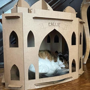 Cardboard Cat Homes Taj Mahal, Cat Playhouse for Indoor Cats, Gift for ...