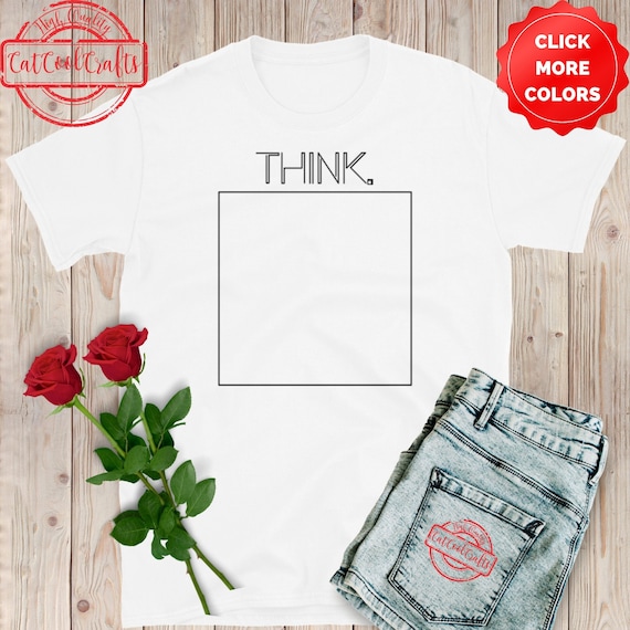 Think Outside the Box Think Shirt Minimalist Shirt Gift for - Etsy